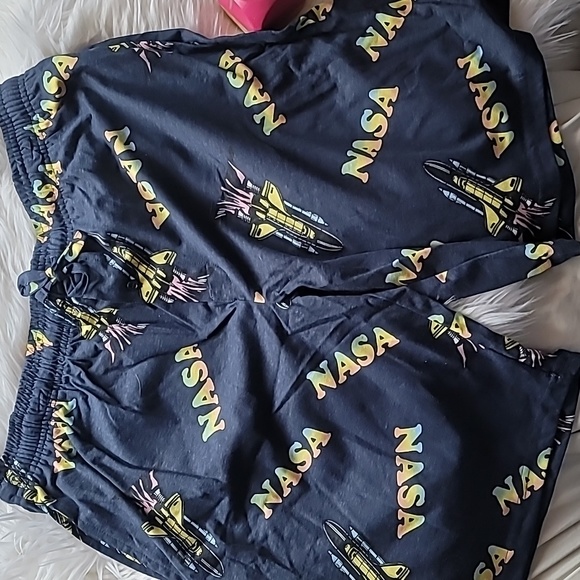 Shorts | Nasa Spaceship Navy Blue Shorts | Poshmark